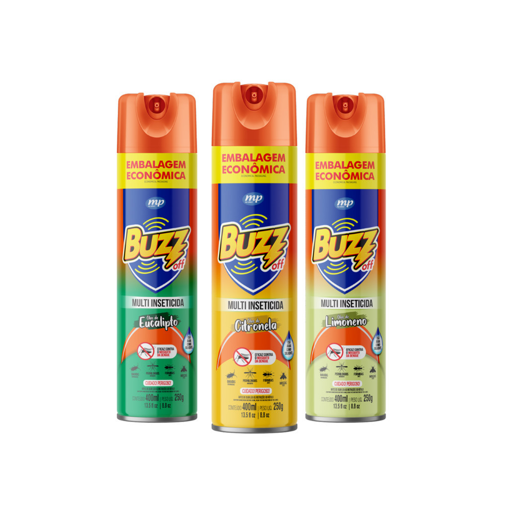 Multi Inseticida Spray com Aroma Buzz OFF 400ml My Place | Shopee Brasil