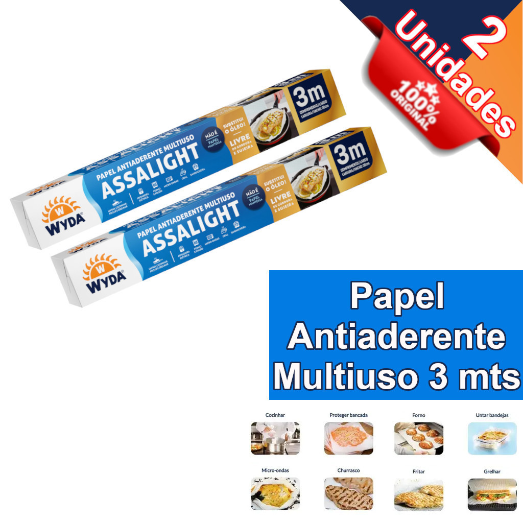 Kit 2 Papel Assalight 3 Metros x 30 cm - Wyda | Shopee Brasil