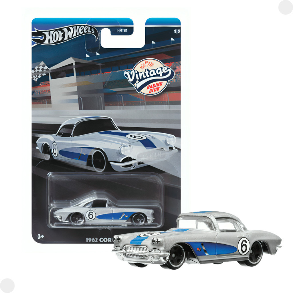 Carrinho Hot Wheels Vintage 1962 Corvette HRT81 - Mattel | Shopee Brasil