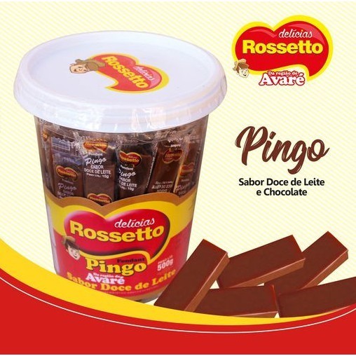 Doce Pingo de Leite Pote Fondant Sabor Chocolate 500g Rossetto | Shopee ...