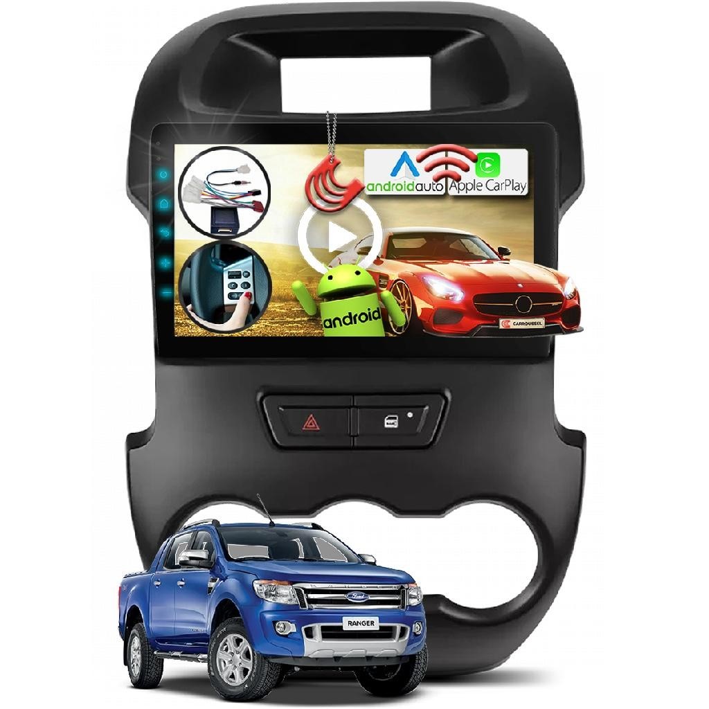Kit Central Multimidia Mp5 Android Ranger 13/16 - Câmera Moldura Chicote Rede Can Bus 2gb 32gb ...