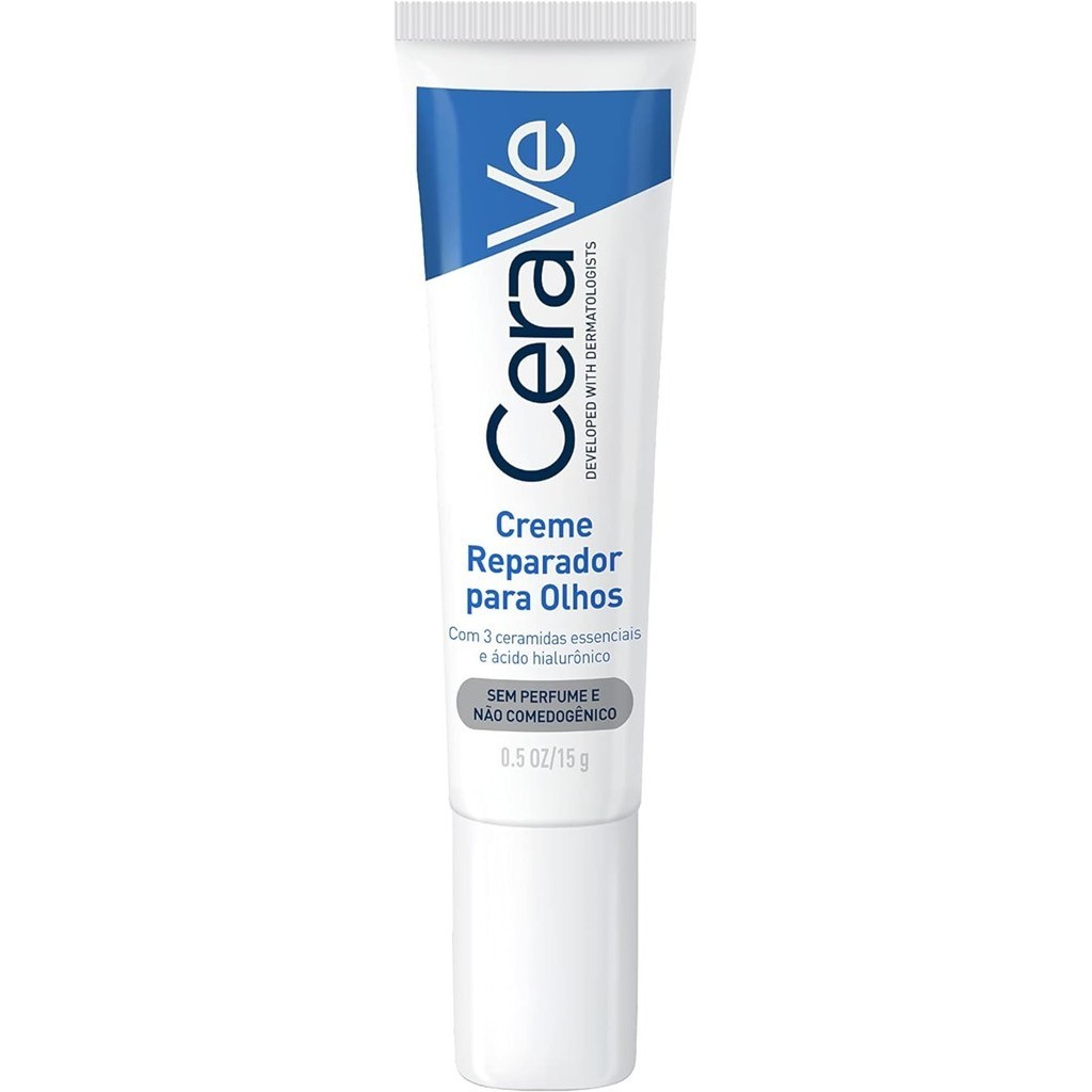 CeraVe, Creme Reparador para os olhos, com Ácido Hialurônico, 15ml | Shopee Brasil