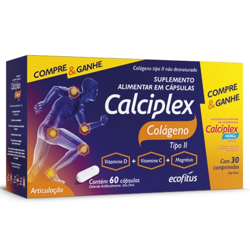 Calciplex Colágeno tipo 2 60 cápsulas + Calciplex MDKCa 30 cápsulas ...