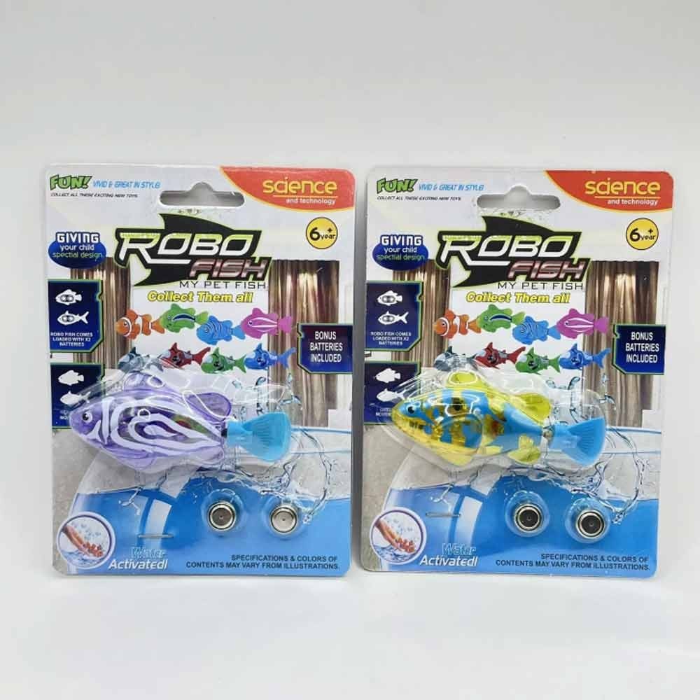 (Ready stock)Swiming fish toys Robo fish with light | Shopee Brasil