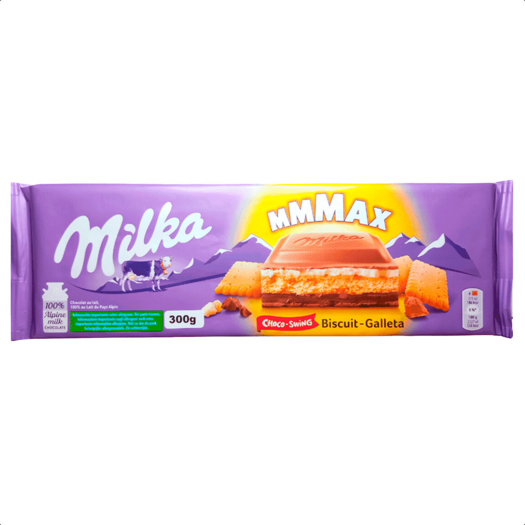 Milka Choco Biscuit 300g Barra ao leite e biscoito Importado | Shopee ...