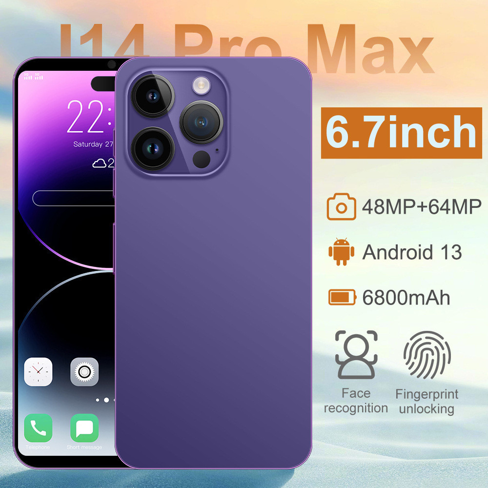 Venda a quente Smartphone i14 Pro Max 22,3cm All-in-One Phone (1+16 ...