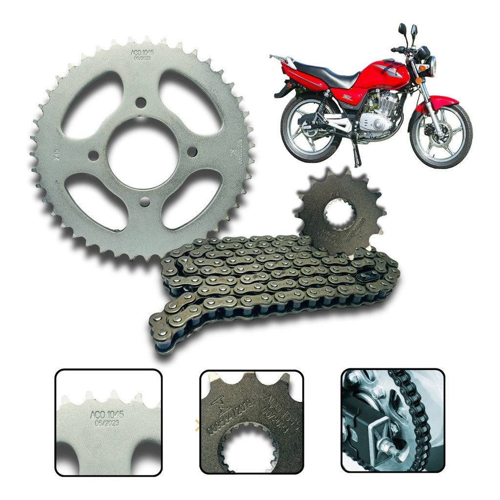 Kit Relação Suzuki Yes 125 2005 A 2016 Coroa 43 Pinhao 14 | Shopee Brasil