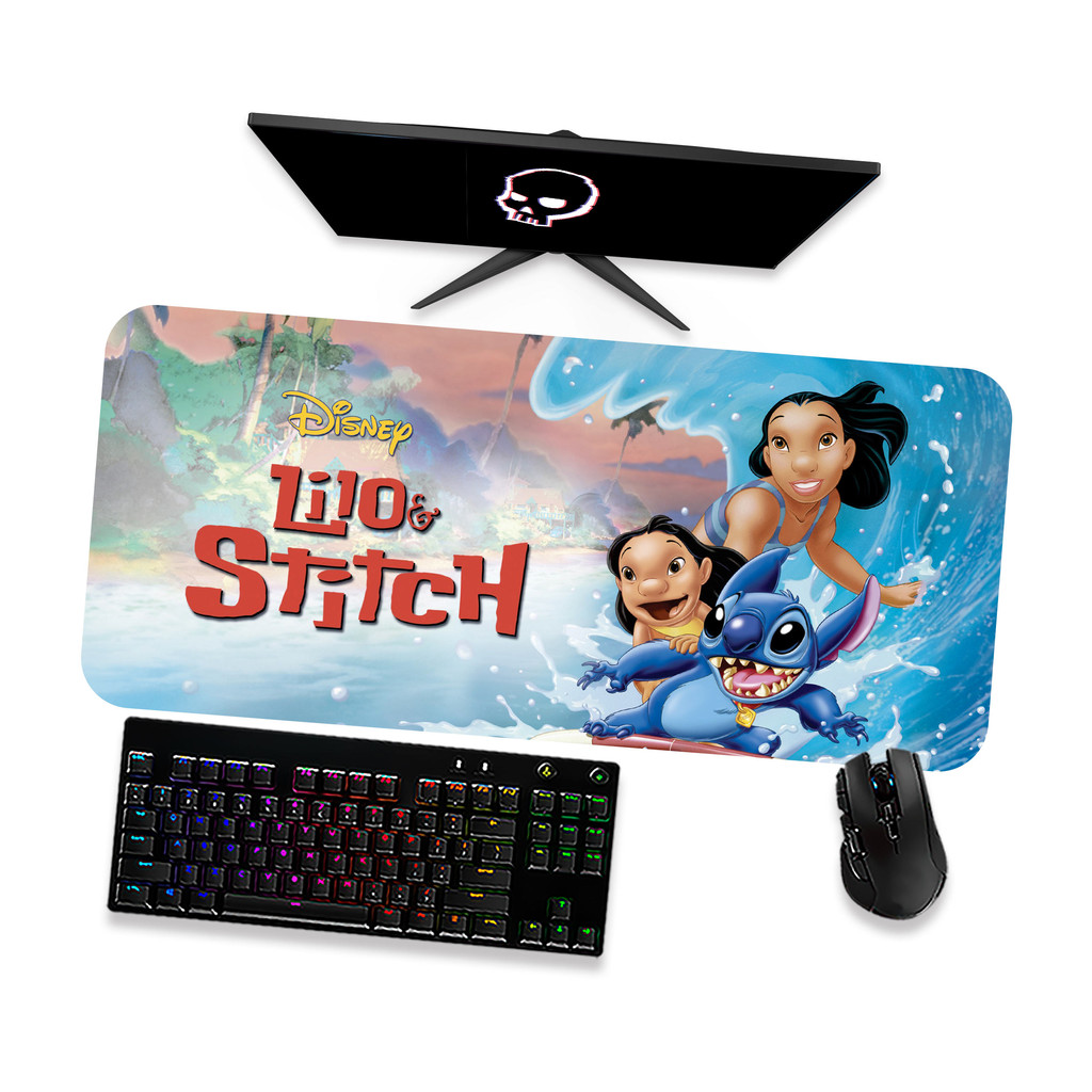 Mouse Pad Gamer Grande - Disney Lilo & Stitch 2 - 90x40, 80x40, 60x40 e ...
