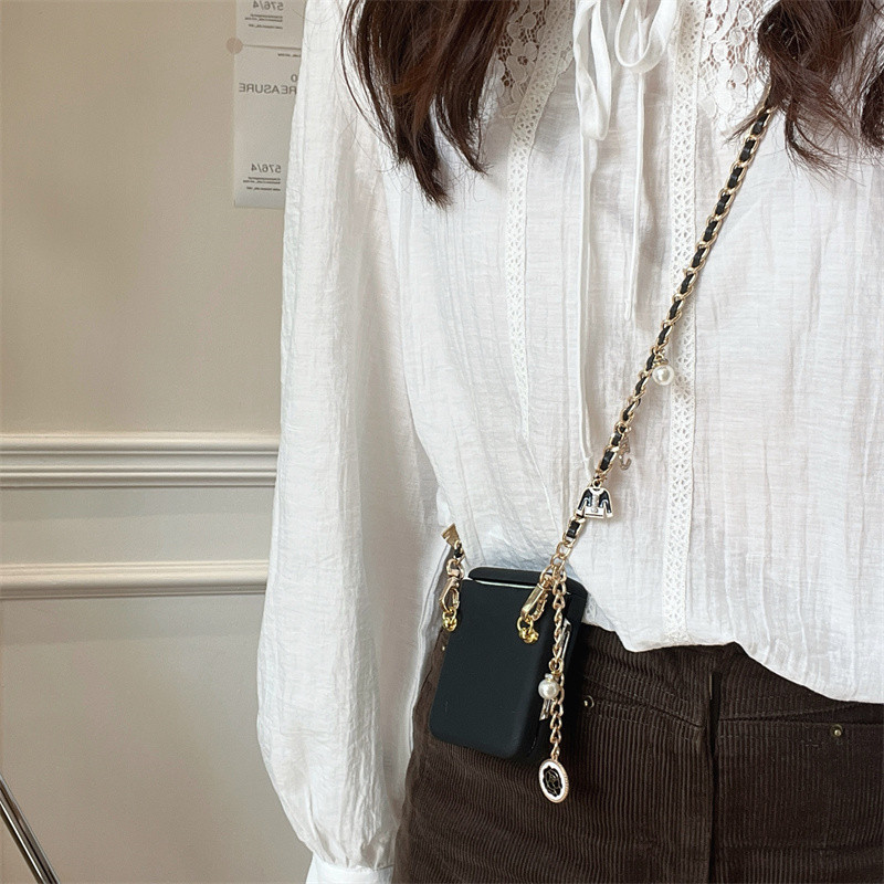 Colar De Luxo Pulseira De Corrente Longa Para Samsung Galaxy Z Flip 3 4 ...