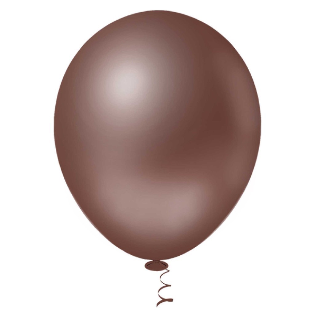 Balão Redondo 5 Pic Pic Marrom 50 Unidades | Shopee Brasil