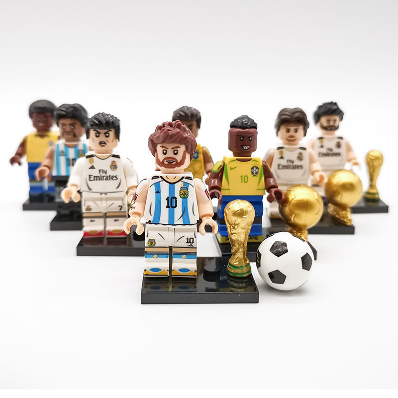 8pcs Estrelas Do Futebol Da Copa Mundo Ballon d'Or Kaka Benzema Neymar ...