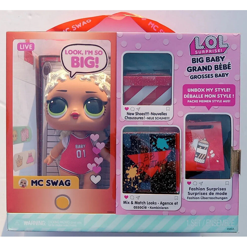 LOL Surpresa Boneca Swag Big Baby MC | Shopee Brasil