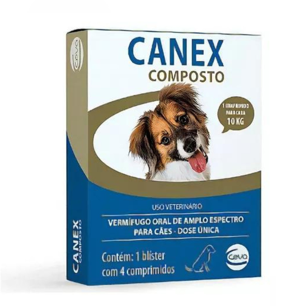 CEVA CANEX COMPOSTO 4 COMPRIMIDOS | Shopee Brasil