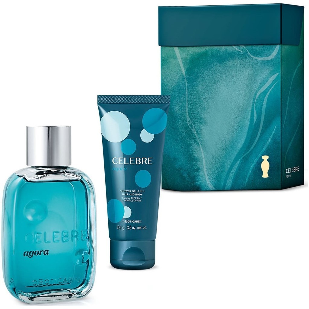 Presente Masculino Kit Perfume Celebre Agora O Boticário | Shopee Brasil