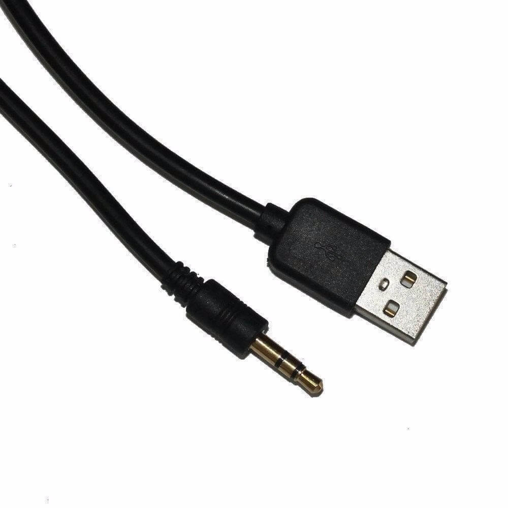 Cabo de Áudio P2 Para USB Macho de 1 Metro | Shopee Brasil