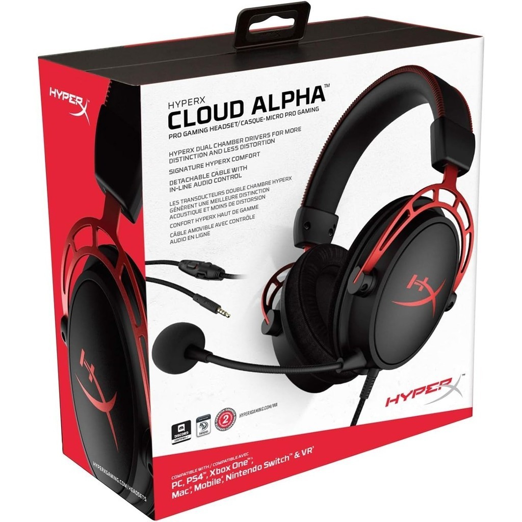Fone de Ouvido Headset HYPERX Cloud Alpha HX-HSCA-RD/AM para PC, PS4 ...
