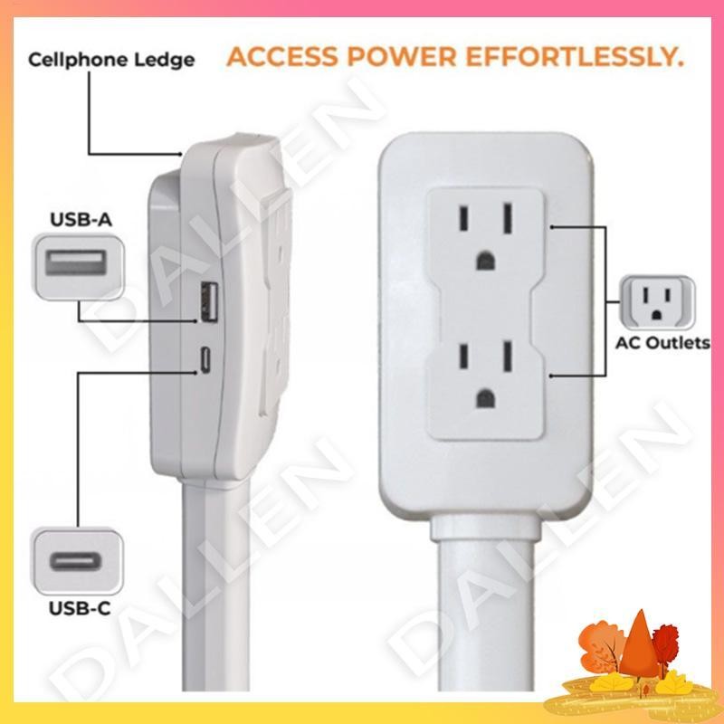Extensor De Tomada Elétrica O De Energia Possui USB-A , C E 2 Tomadas ...