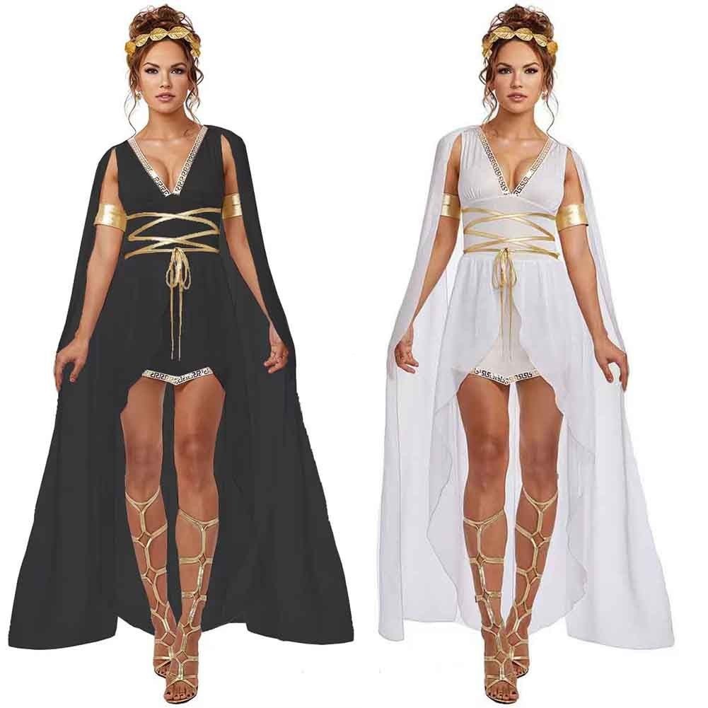 Deusa Grega Vestida como Mulher Fantasia de Halloween Filme Medieval Cosplay Cleópatra Egípcia ...