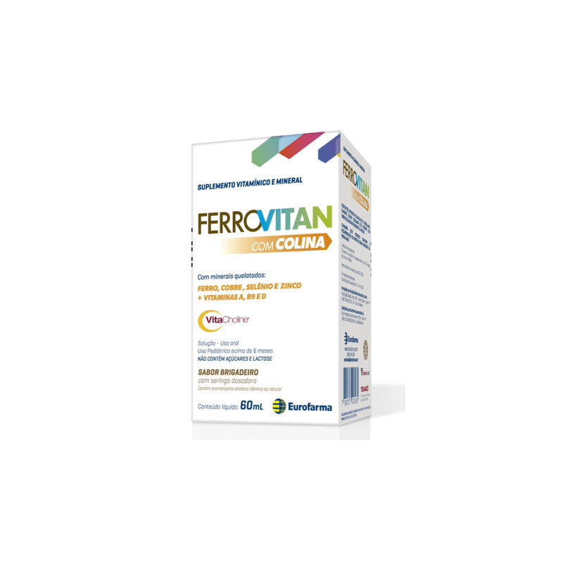 FERROVITAN COM COLINA 60ML | Shopee Brasil