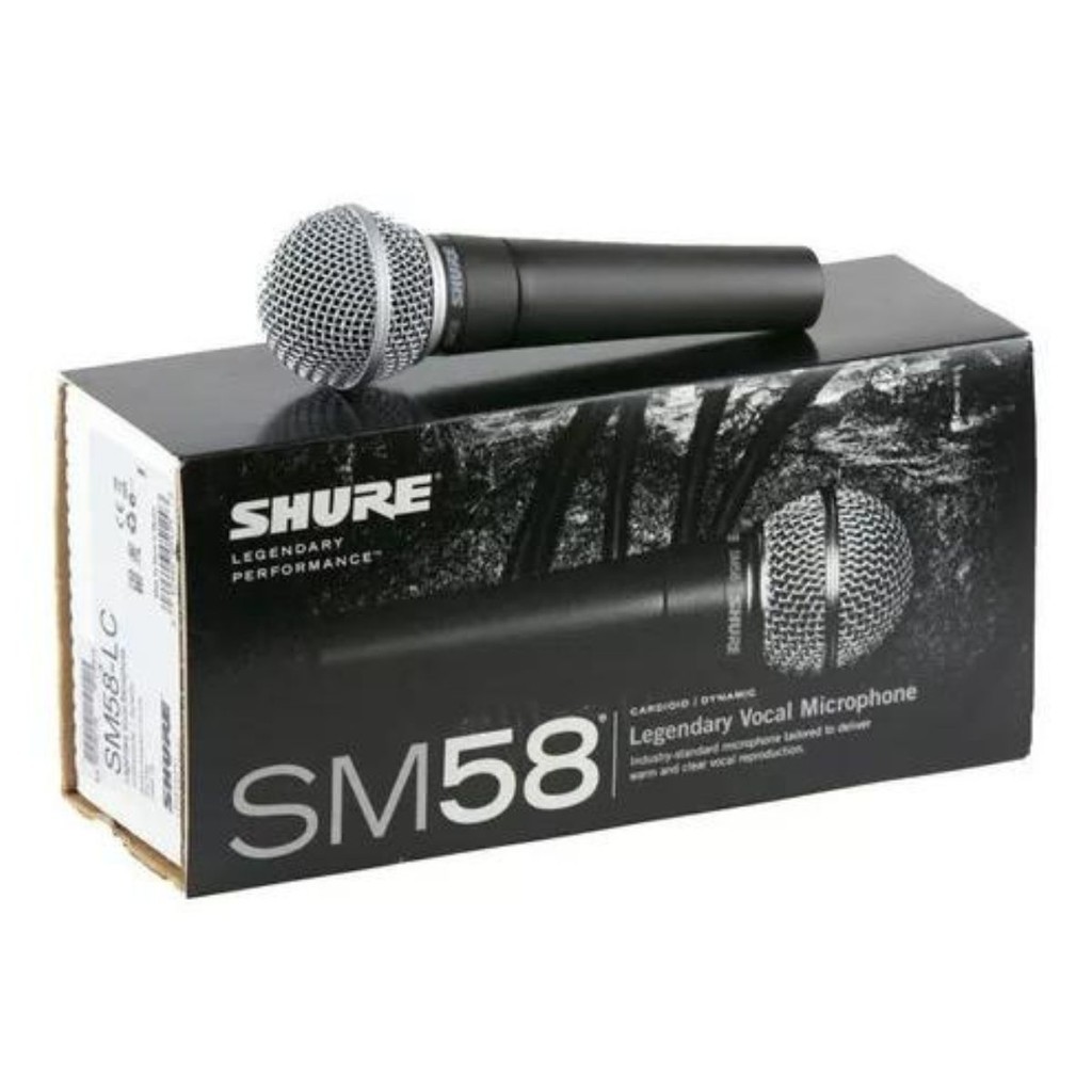 Microfone Com Fio Shure SM58-LC | Shopee Brasil