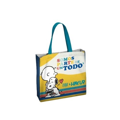 SACOLA RETORNÁVEL SNOOPY TAKE CARE E HAY UP | Shopee Brasil