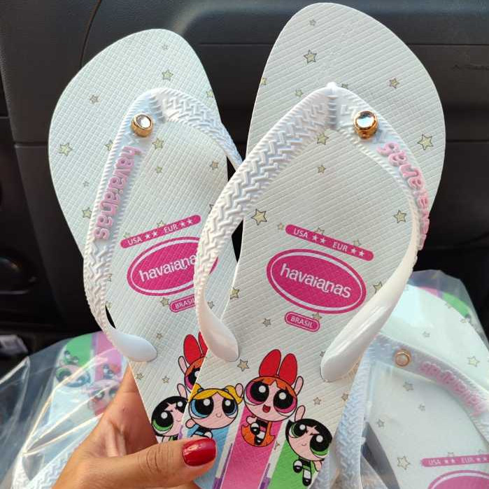 CHINELO HAVAIANAS MENINAS SUPER PODEROSAS | Shopee Brasil