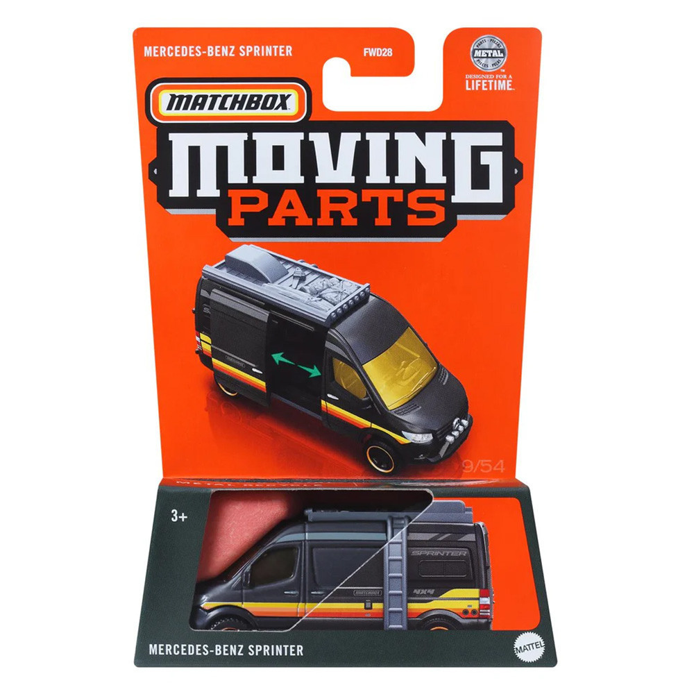 Matchbox Mercedes-Benz Sprinter - Moving Parts | Shopee Brasil