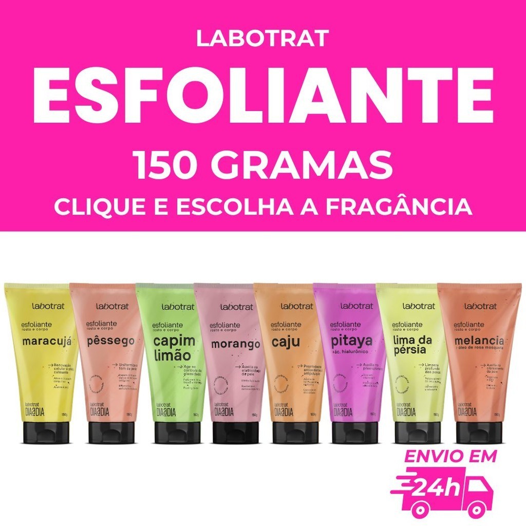 ESFOLIANTE CORPORAL E FACIAL LABOTRAT 150G | Shopee Brasil