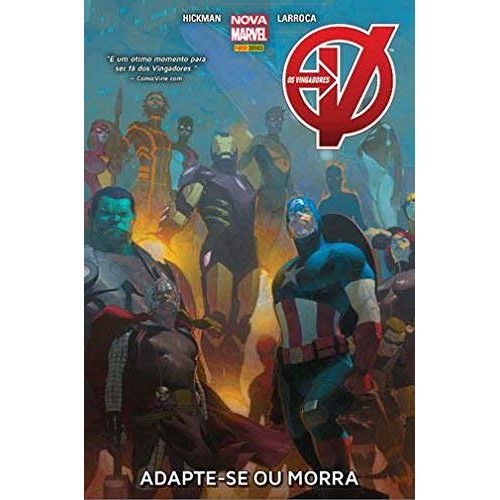 Os Vingadores - Adapte-se ou Morra - Jonathan Hickman; Salvador Larroca; Frank Martin | Shopee ...