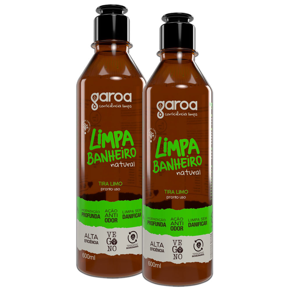 Kit 2 Limpador Banheiro Natural Capim Limão Limpeza Higiene Tira Limo ...