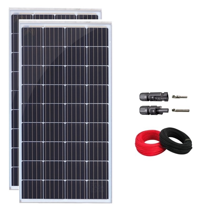 Kit Painel Solar 310W Monocristalino Resun Com Cabos e MC4 | Shopee Brasil