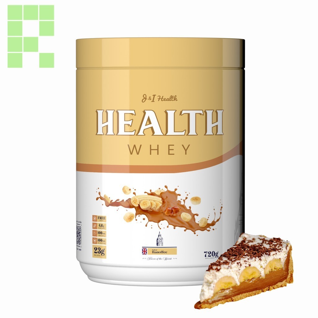 Health Whey Protein Glutamina e Creatina 720g sabor Banoffee - 3 em 1 ...