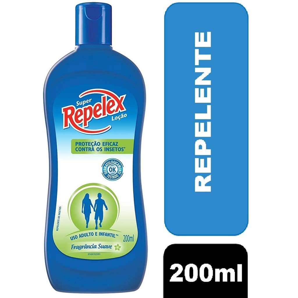 Repelente de Inseto Hidratante Loção Super Repelex 200ml | Shopee Brasil