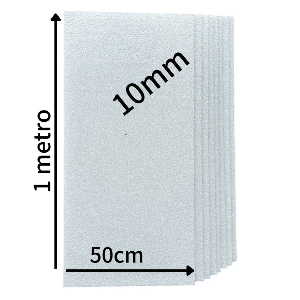 5 Placas de isopor EPS 10mm | Shopee Brasil