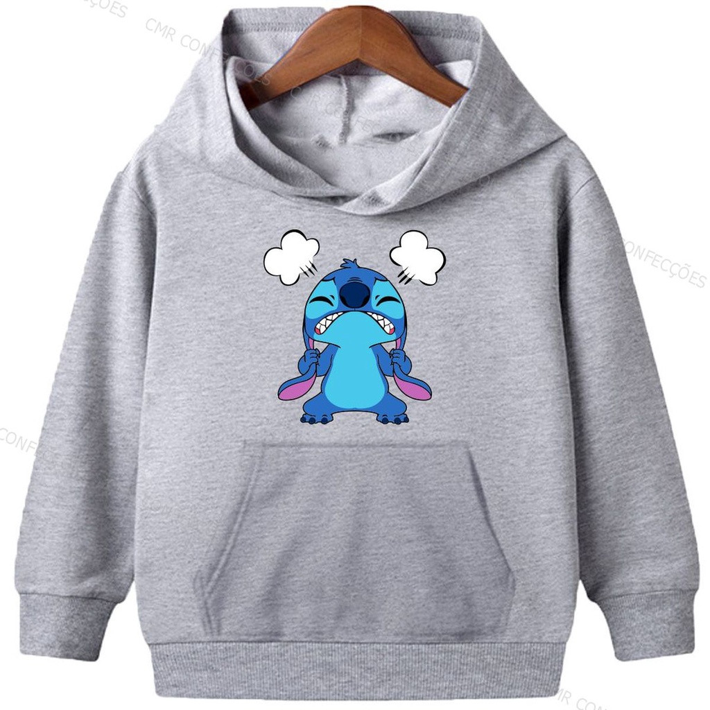 Moletom Infantil Stitch Bravo Animação Menino Menina - Envio Imediato ...