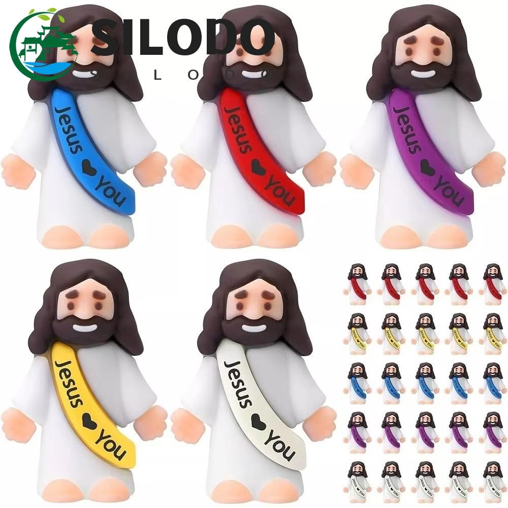 SILODO 20 Peças De Figuras Religiosas De Mesa , Estátuas De Jesus Em ...