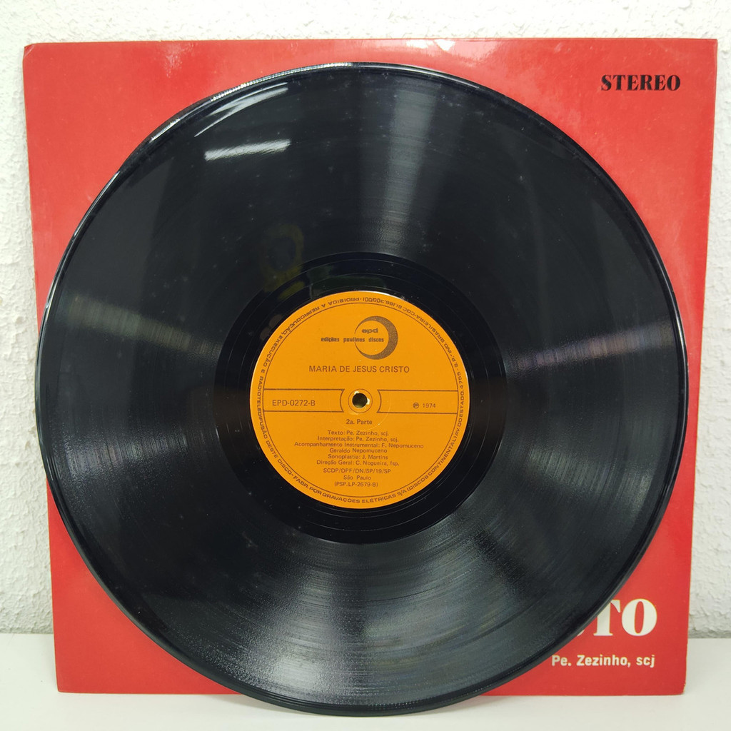 Disco De Vinil Maria De Jesus Cristo | Shopee Brasil