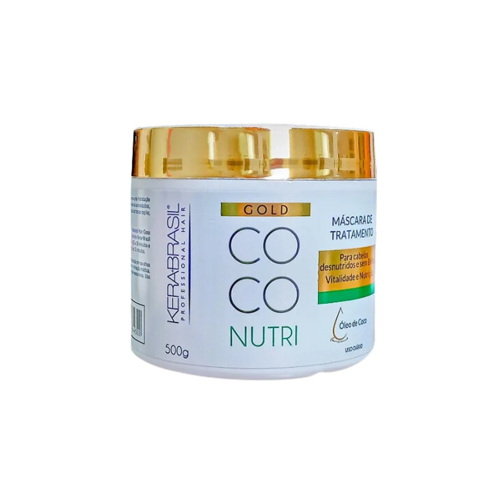Creme de Tratamento Nutri Coco Gold 500g – Kerabrasil | Shopee Brasil