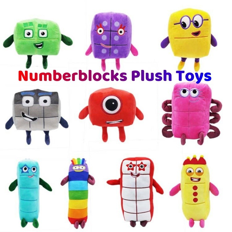 Numberblocks Plush Toys Figuras Recheadas Educativas para Aprendizagem ...