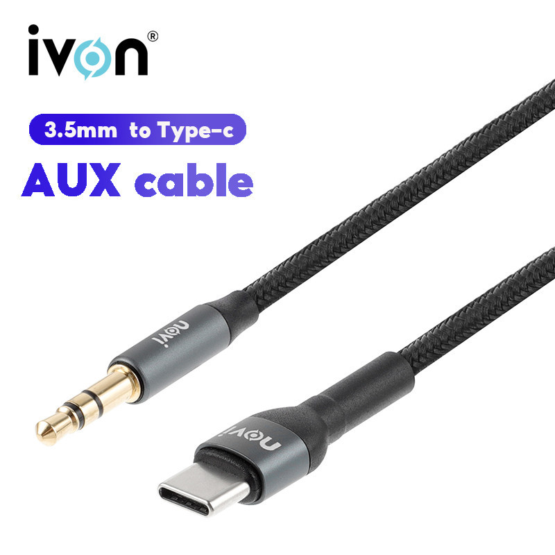 IVON Tipo c A 3,5mm Cabo De Áudio Automotivo Para Gravação AUX ...