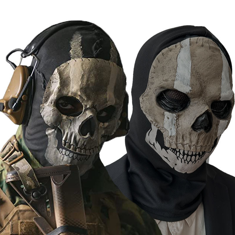 Unisex Halloween Horror Ghost Skull Mask Call of Duty MW2 Capacete De ...
