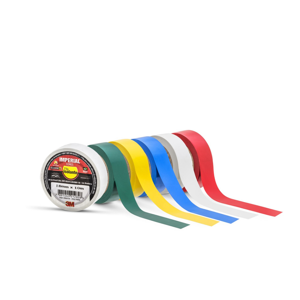 Fita Isolante Colorida Imperial 10MT - 3M | Shopee Brasil