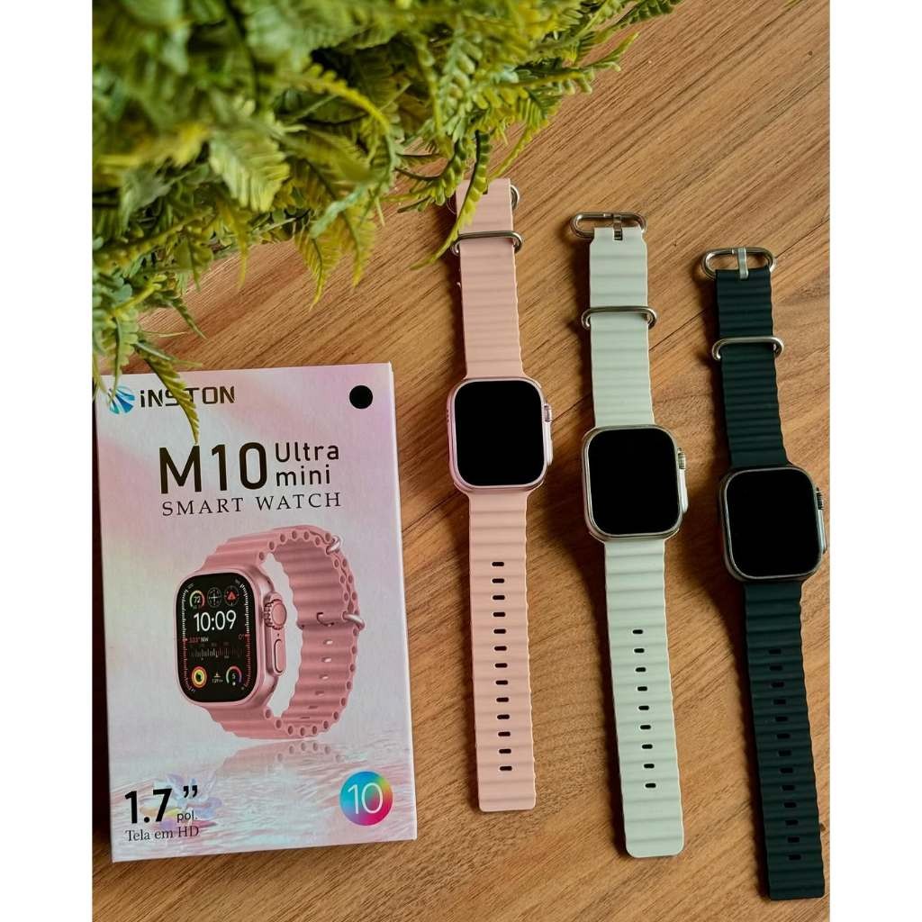 Relógio Smartwatch M10 Unissex Feminino Nova Série10 Relógio Ultra Mini ...