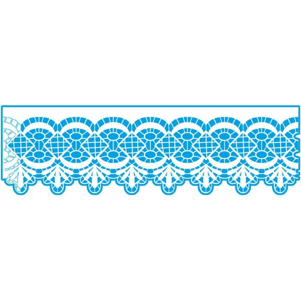 STAB2-014 - Stencil 28x8cm Art Barra 2 Renda Guipir III - Litoarte | Shopee Brasil