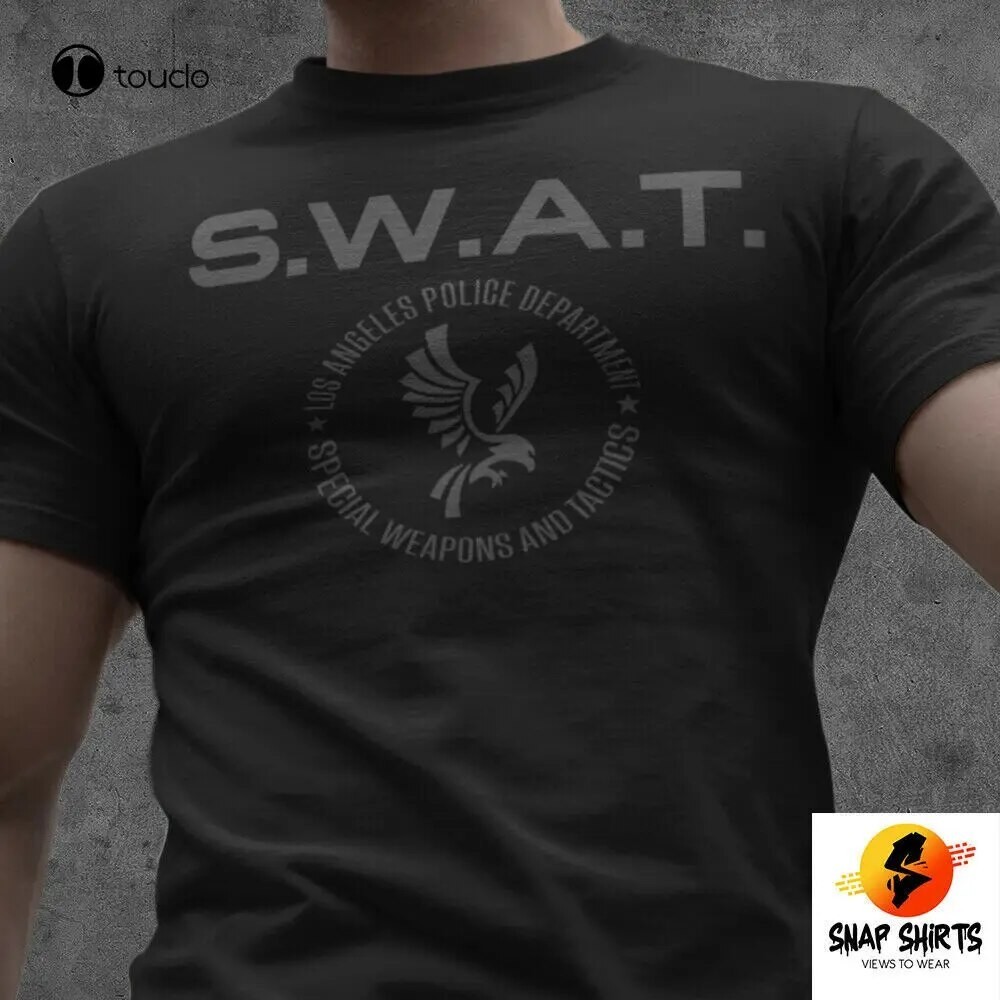 Novo Swat Lapd Los Angeles Dep Tv Série S.W.A.T . Camiseta Inspirada Na ...