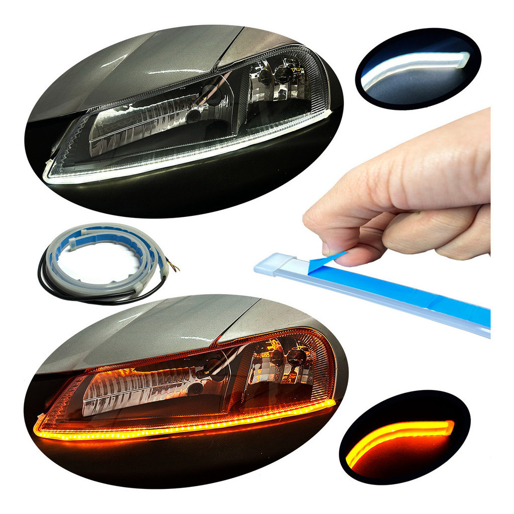Fita Led Drl Efeito Ghost/start Seta Sequencial | Shopee Brasil