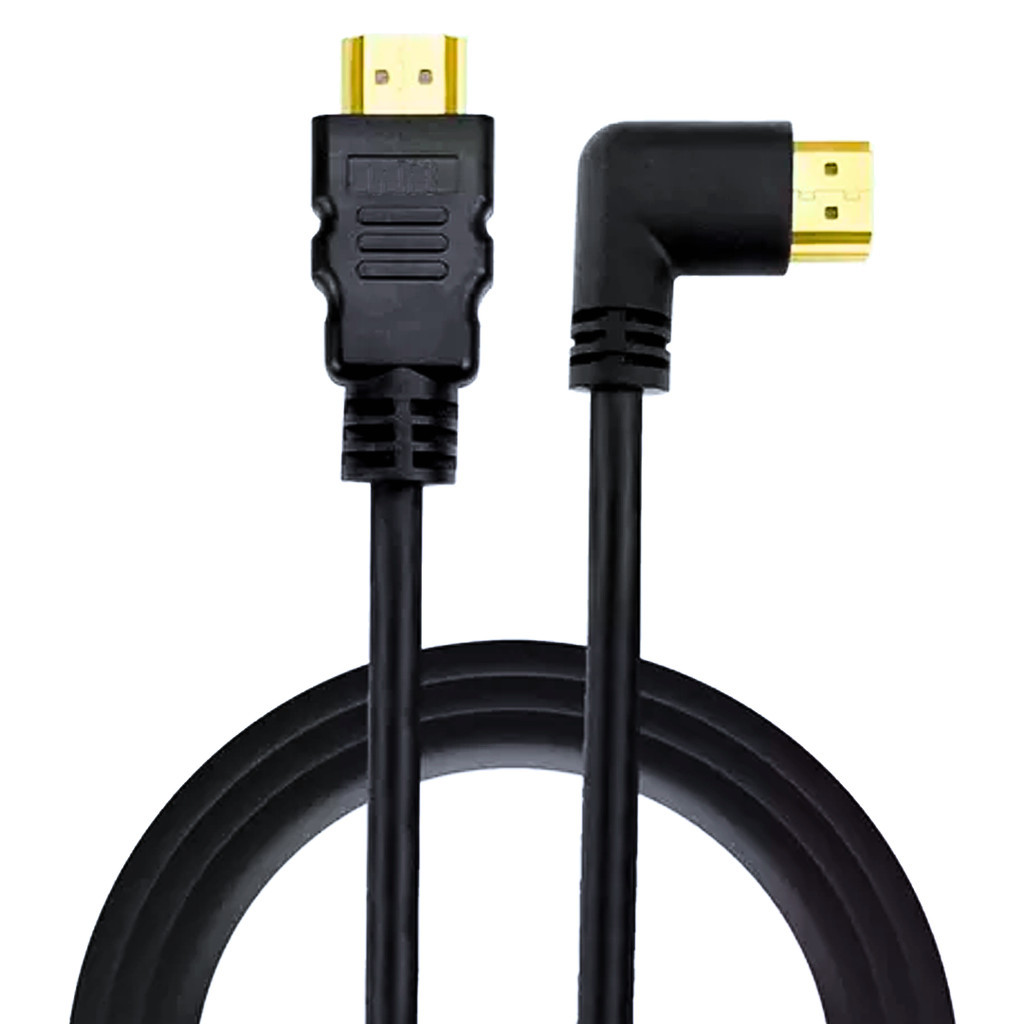 Cabo Hdmi Gold 90 Graus - 2.0 4k Hdr 19p 10m | Shopee Brasil