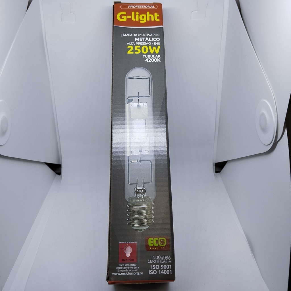 LAMPADA METALICA TUBULAR 250W E40 4200K 220V GLIGHT | Shopee Brasil
