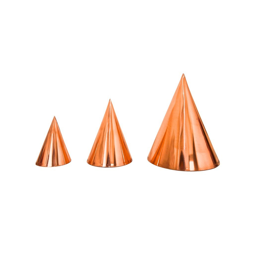 Trio Cone de Cobre 7cm 10cm e 14cm Radiestesia P M e G | Shopee Brasil