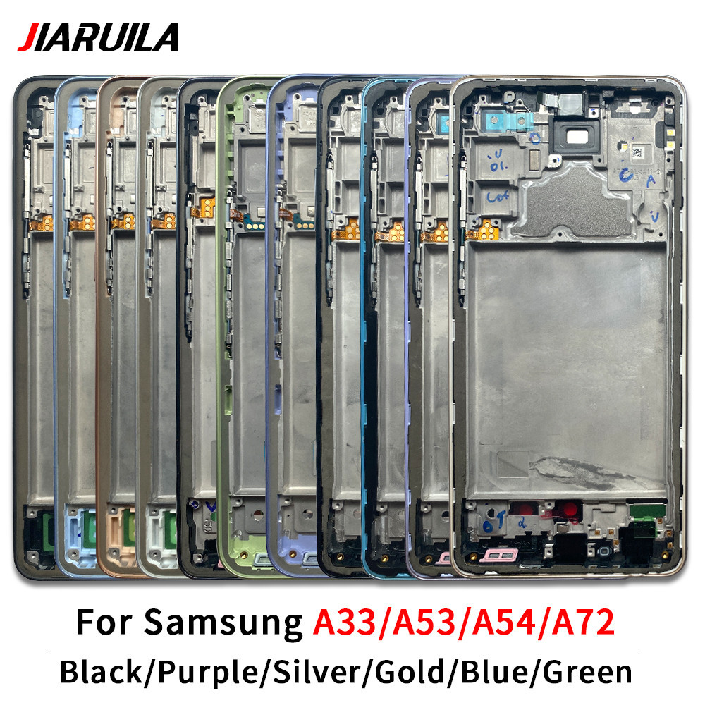 Para Samsung A33 A53 A72 A54 5G Moldura Intermediária Bezel Frontal ...